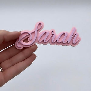 Custom Cake Charms | Personalized | Cake Plaque Name | Birthday Cake ...