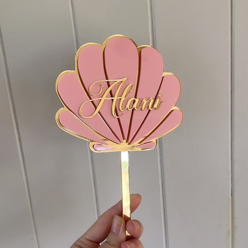 Seashell Cake Topper - Etsy