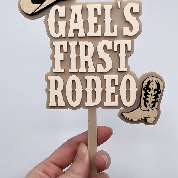 Western Cake Topper - Etsy