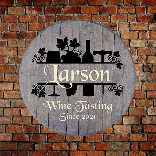 Wine Barrel Head - Etsy