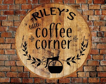 Wooden Coffee Corner Sign - Etsy