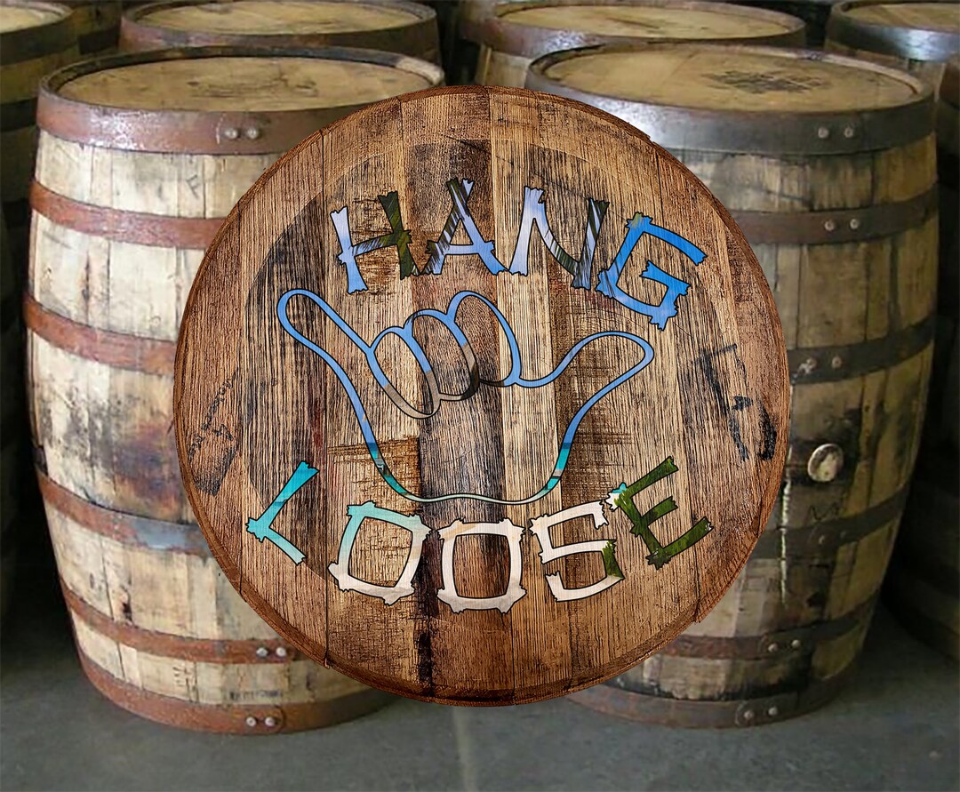 Hang Loose Shaka Hawaiian Wood Wall Sign 18 Inch Rustic Beach Decor ...