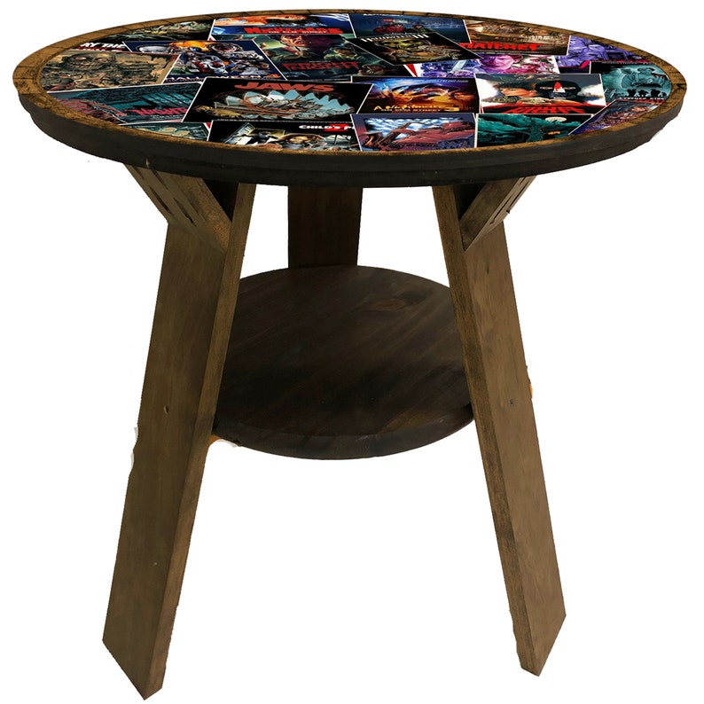 Cult Classic Horror Film Poster Collage Round Wood Coffee - Etsy