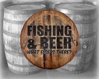 Fishing Beer Sign - Etsy