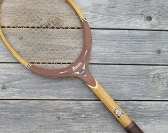 Tennis Racket Davis - Etsy