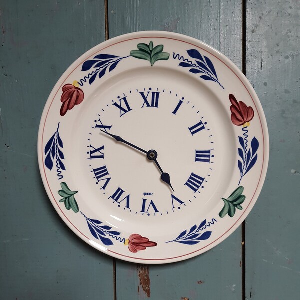 Ceramic Plate Clock - Etsy UK
