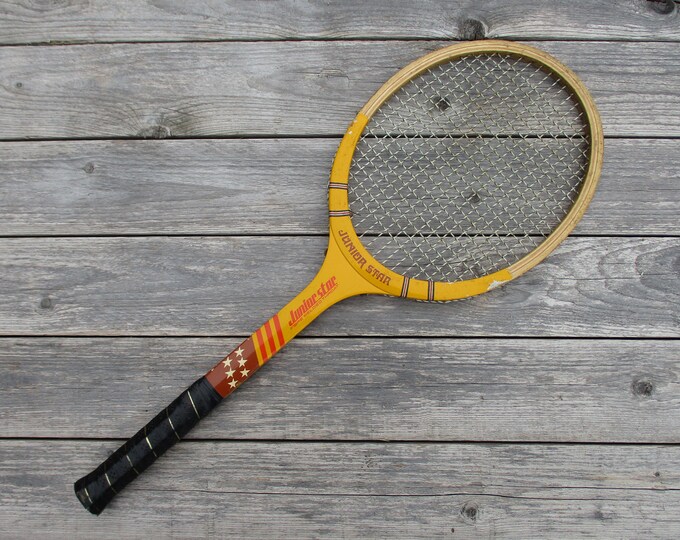 Vintage Junior Star Wooden Tennis Racket Classic Tennis Racquet - Etsy