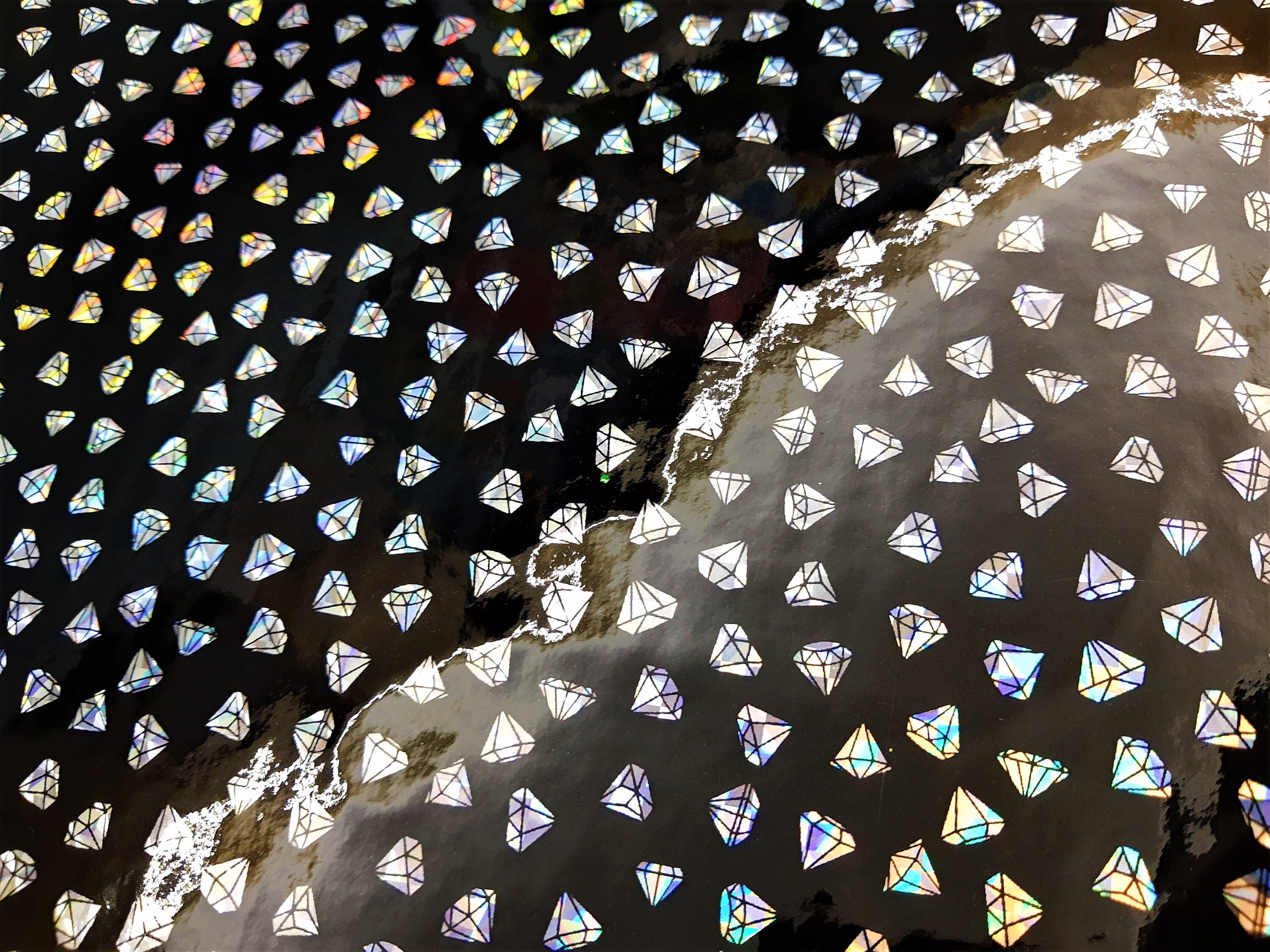 Holographic Vinyl Sheets for Craft DIY Projects Black Striped | Etsy