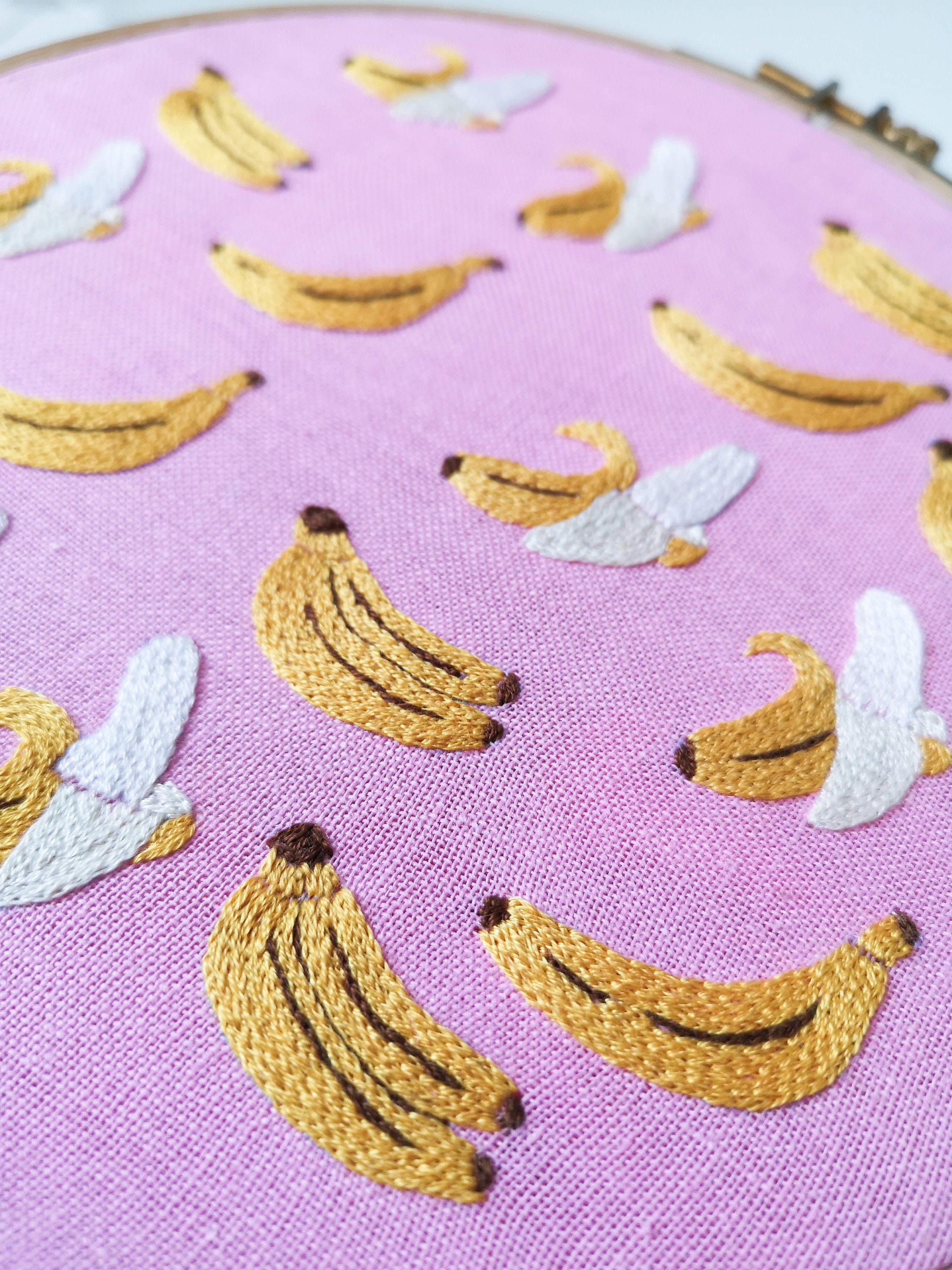 PDF Pattern: Banana Hoop Embroidery Embroidery Designs - Etsy