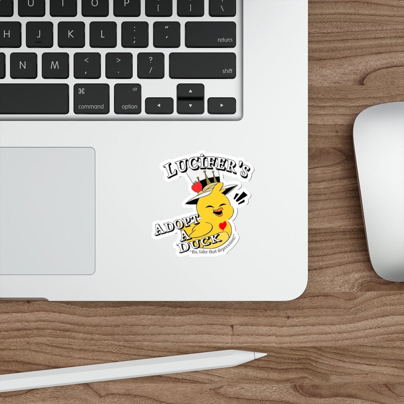 Adopt a Duck Lucifer Demon Hotel Fanart Die-cut Stickers - Etsy
