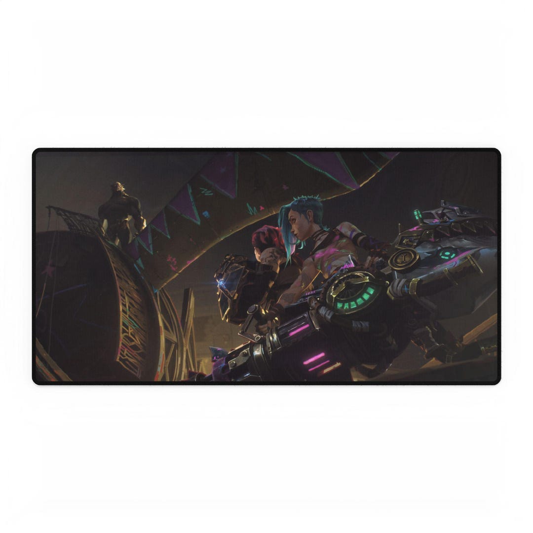 Vi, Jinx, & Warwick Arcane League Anime Manga Panel Desk Mats - Etsy