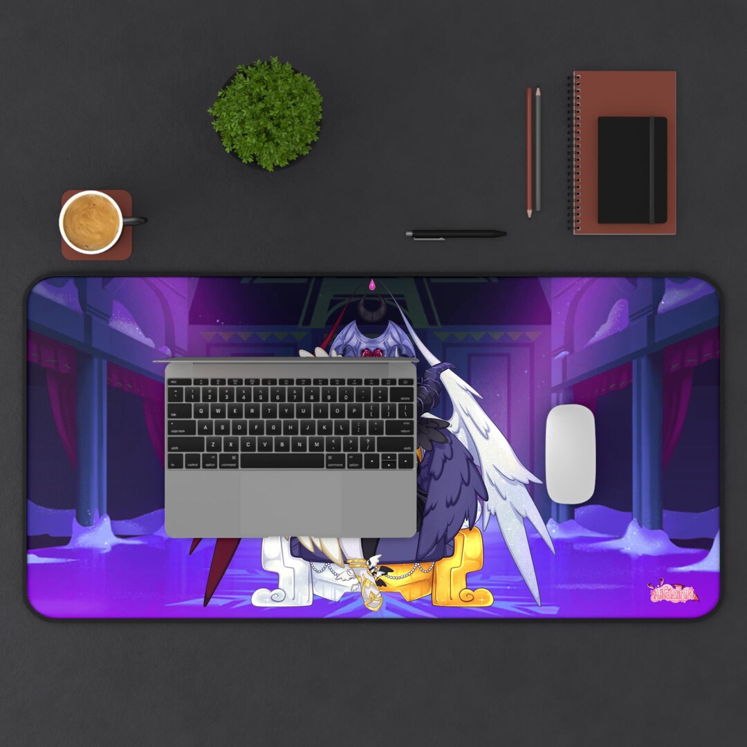 Ailalink Throne Vibe Demoness Desk Mat, Dark Themed Desk Pad, Office ...