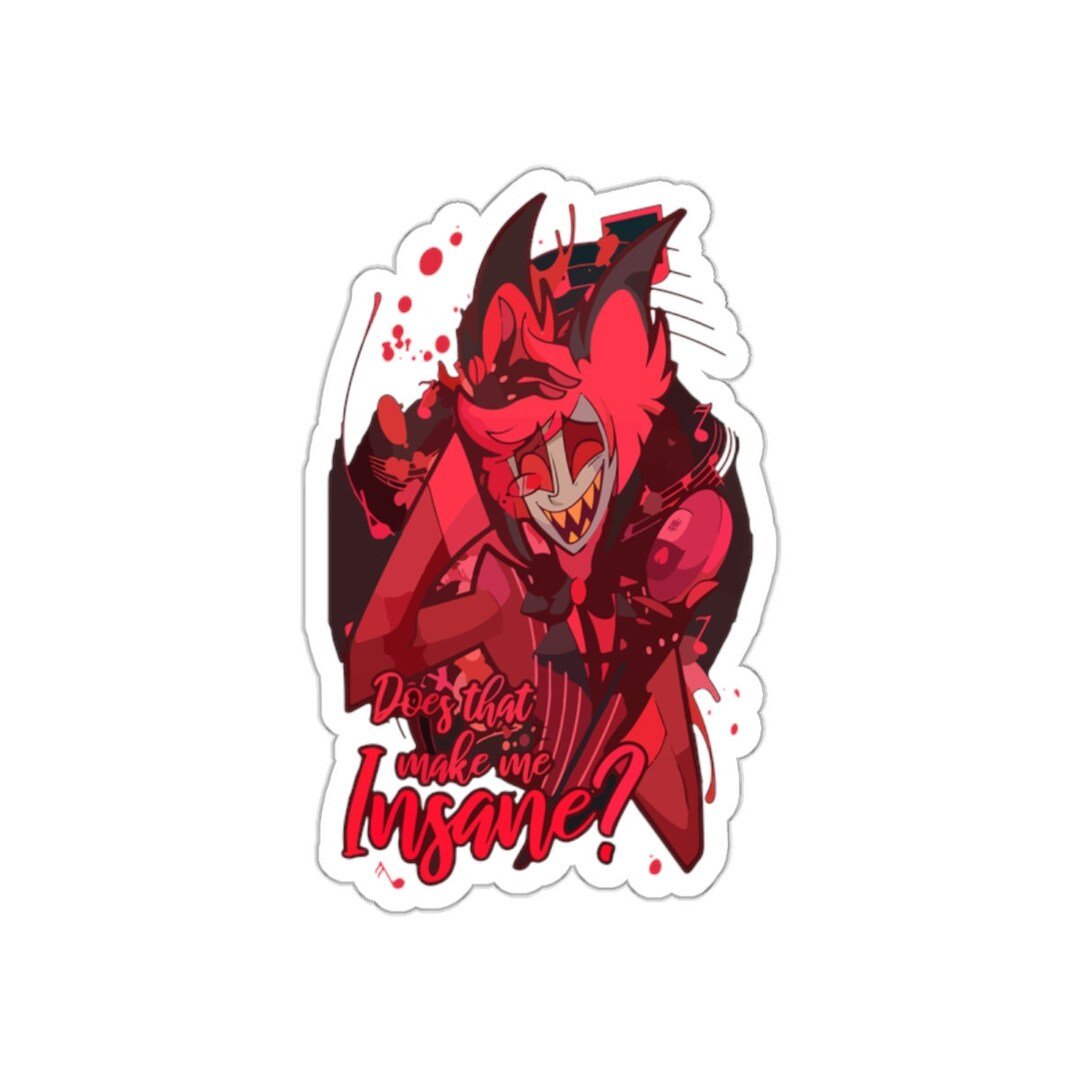 Insane Alastor Hazbin Hotel Die-cut Stickers - Etsy