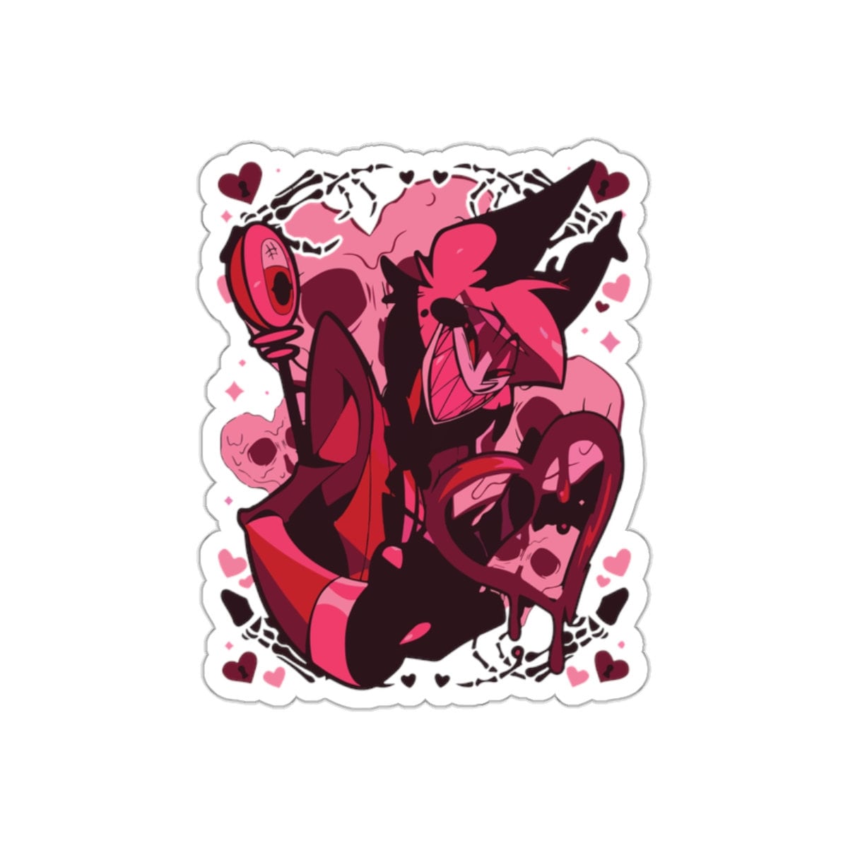 Alastor Hazbin Hotel Die-cut Stickers - Etsy