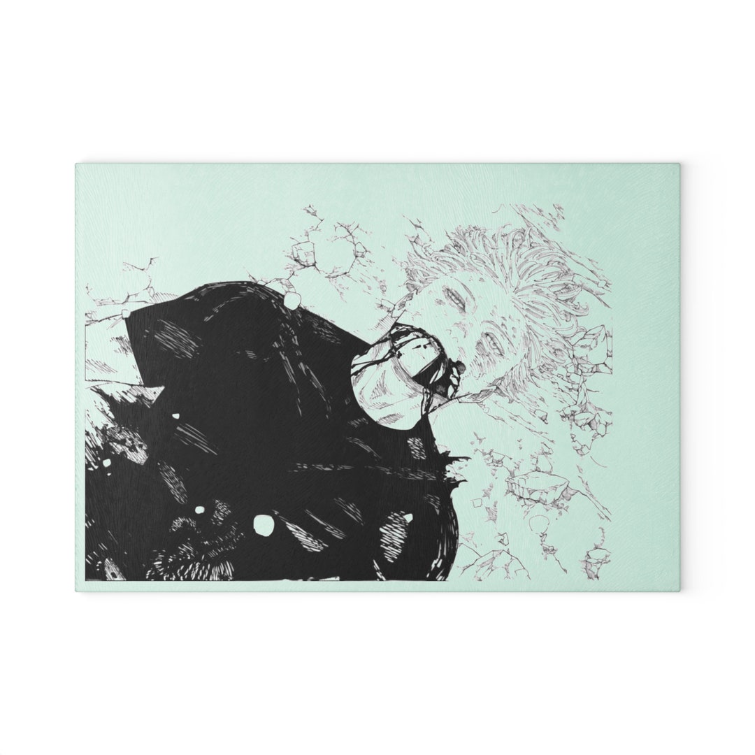 JJK Sad Scene Anime Manga Glass Cutting Board - Etsy