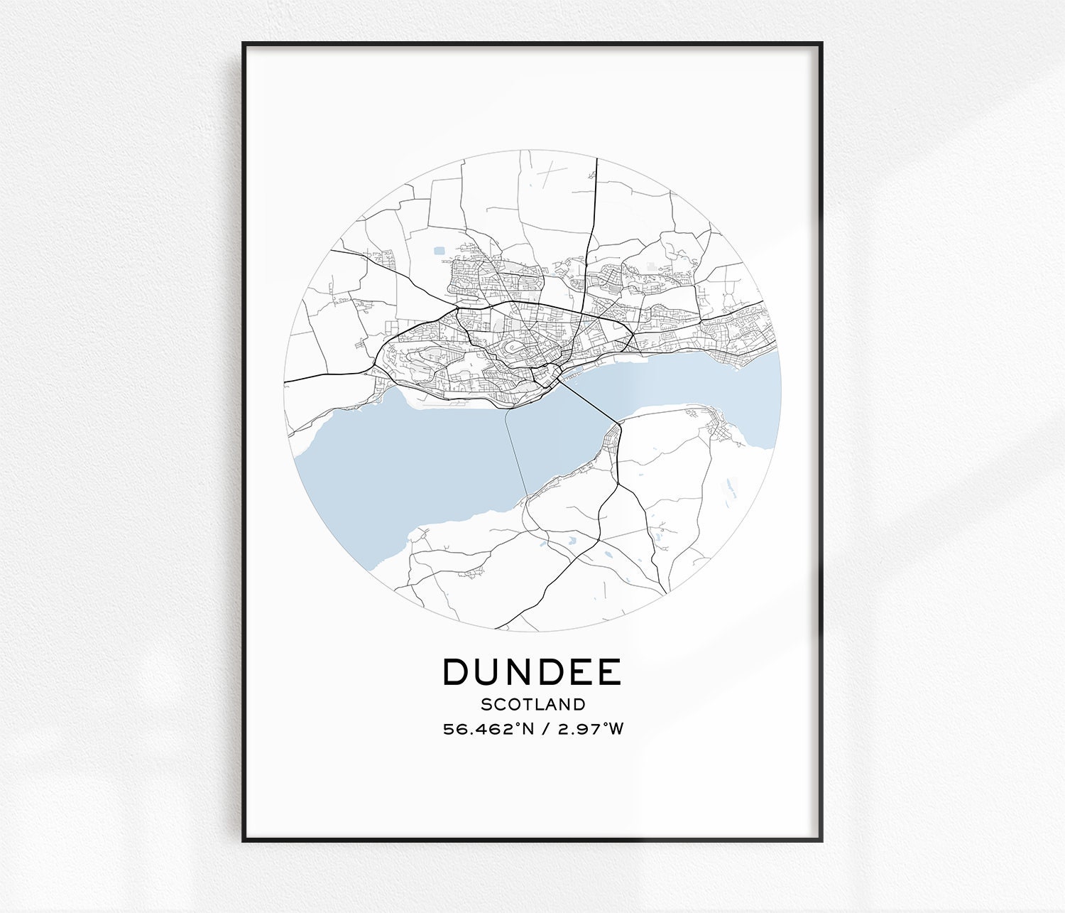 Dundee Map Print Digital Map Prints Printable Maps Dundee | Etsy