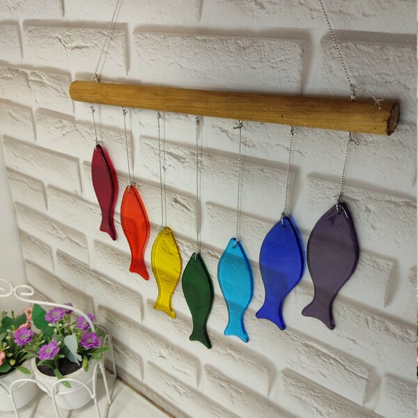 Glass Hanging Fish - Etsy