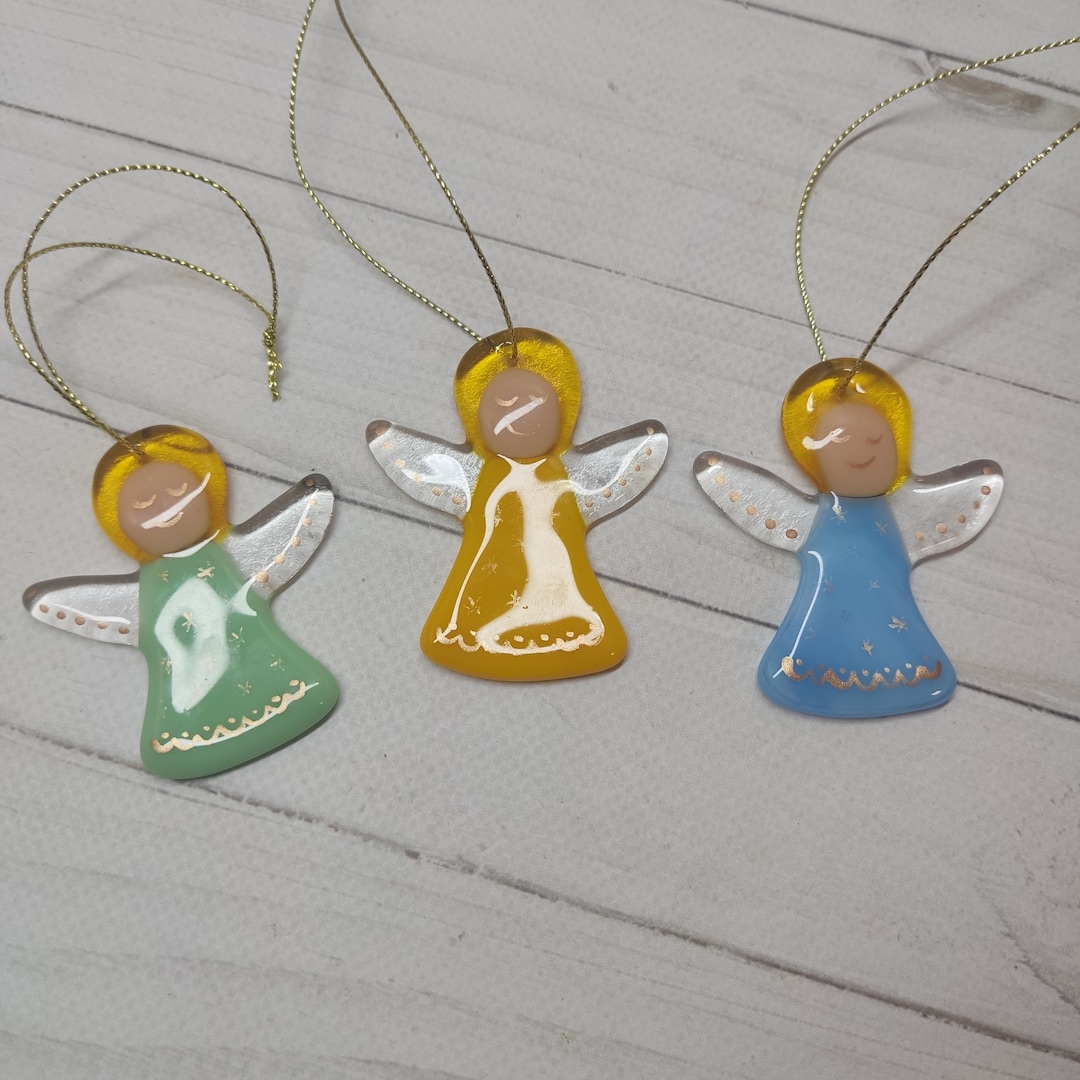 Glass Angels, Fusing Angel, Wall Hanging, Guardian Angel, Religious ...