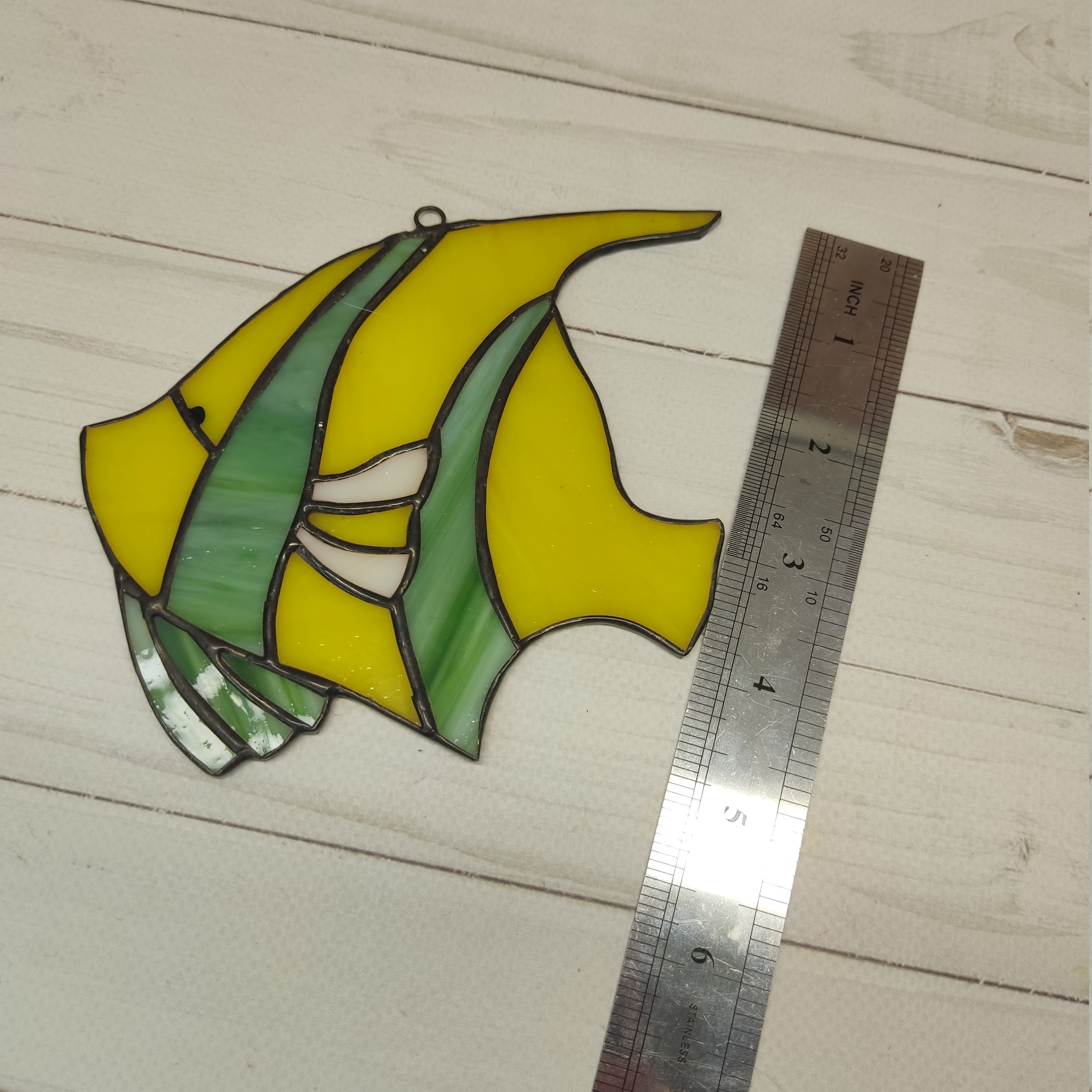 Stained Glass Fish Window or Wall Decor Color Glass Fish | Etsy