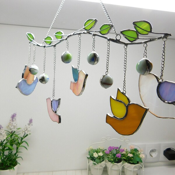 Stained Glass Birds - Etsy