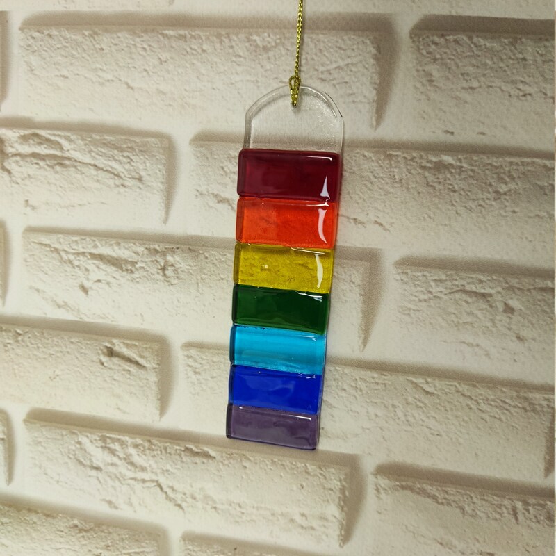 Rainbow Fused Glass - Etsy