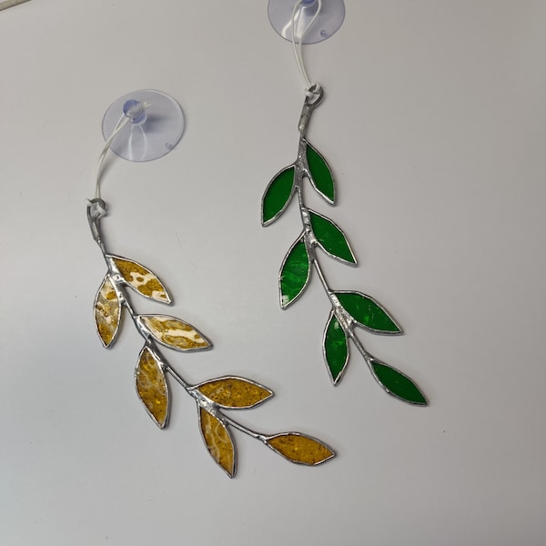 Stained Glass Leaf - Etsy