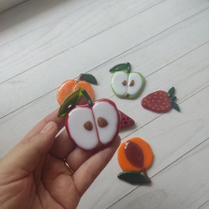 Glass Magnets Fruits, Magnets on the Refrigerator, Plant Magnet ...