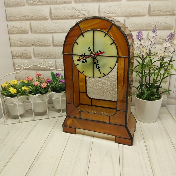 Stained Glass Clock - Etsy
