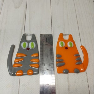 Pair of Cats, Handmade Cat Glass Fusing, Cat Suncatcher, Fun Cat Gift ...