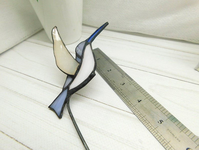 Small Glass 3D Hummingbird Stained Glass Decor for Garden or - Etsy