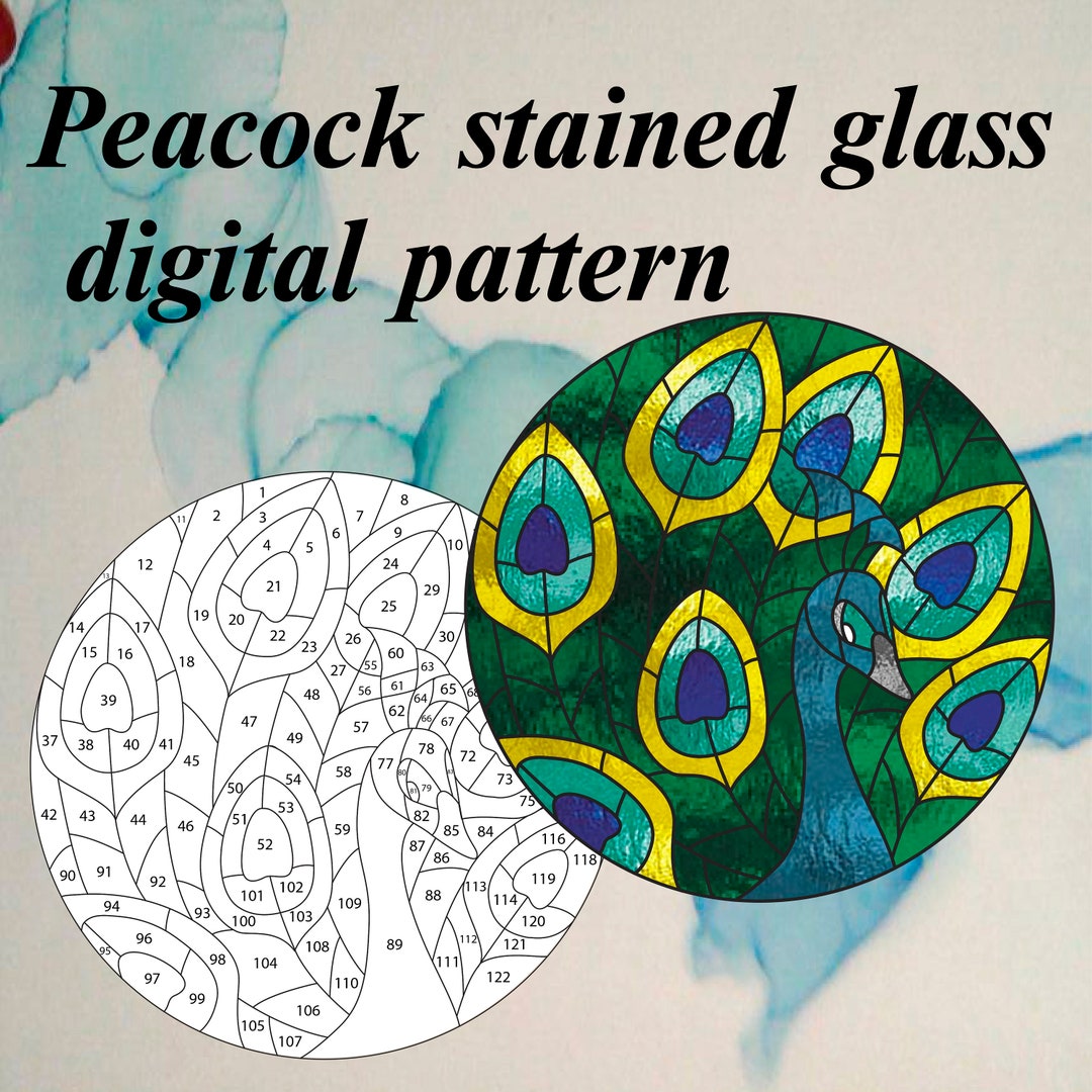 Stained Glass Peacock Pdf, Stain Glass Patterns, Stained Glass Bird ...