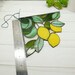 Stained Glass Lemon, Yellow Lemons on Branch, Panel Window Hanging ...