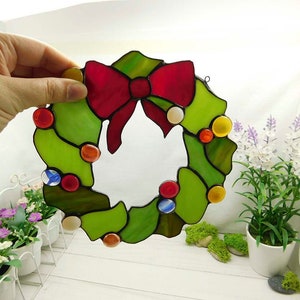 Stained Glass Wreath - Etsy