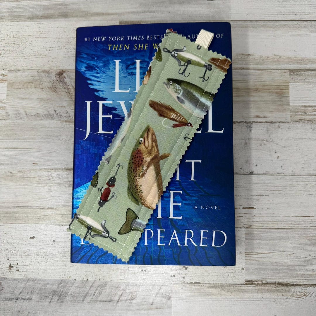 Quilted Fabric Bookmark, Fishing Lure Design, Page Marker - Etsy