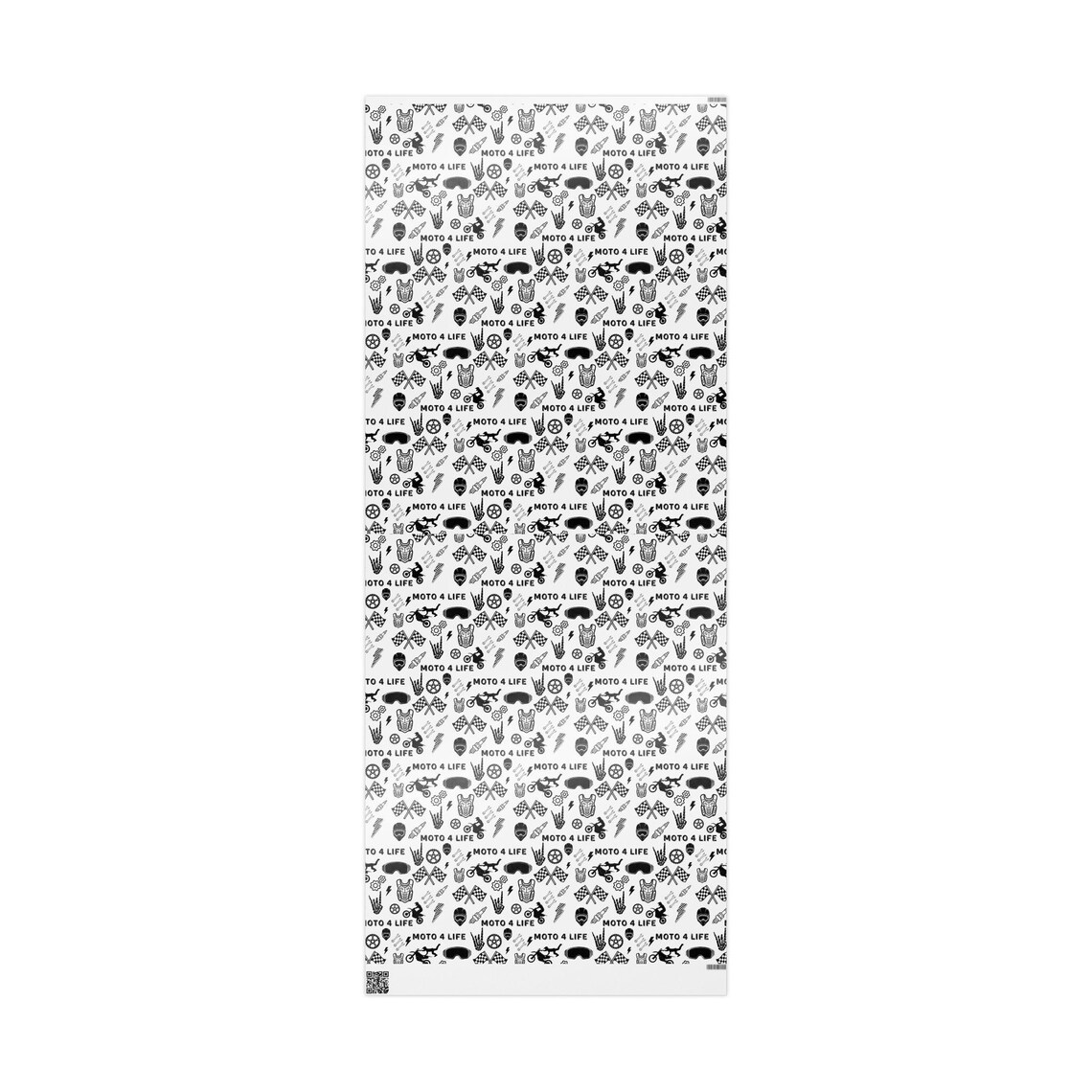 Moto 4 Life Wrapping Paper, Birthday Gift Wrap, Motocross Wrapping ...