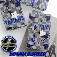 Classic Motorbike Wrapping Paper Retro Motorcycles Gift Wrap Vintage ...