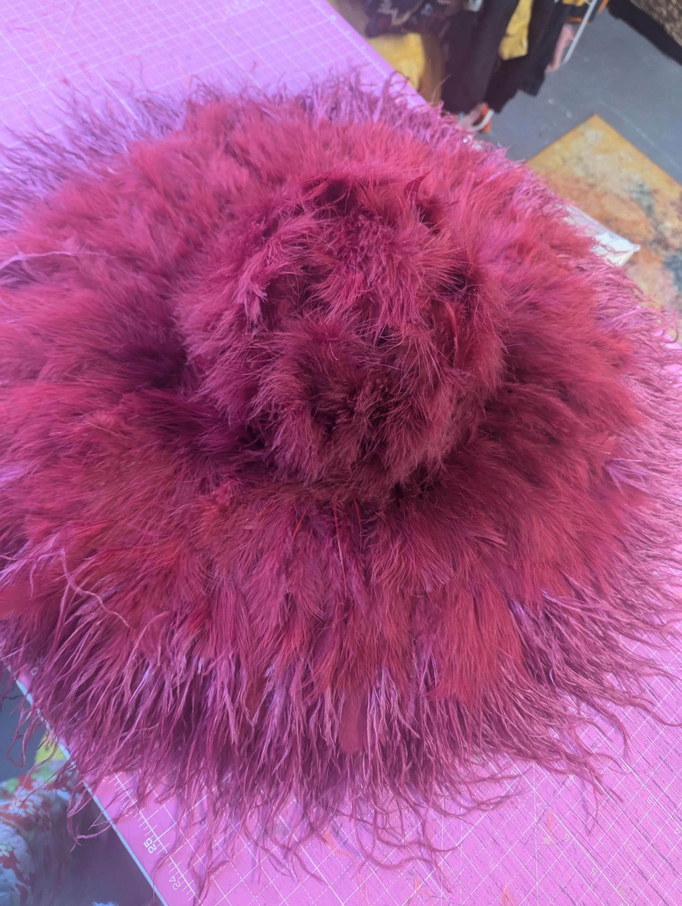 Handmade Ostrich & Marabou Feather Sun Hat – Rave Festival Costume - Etsy