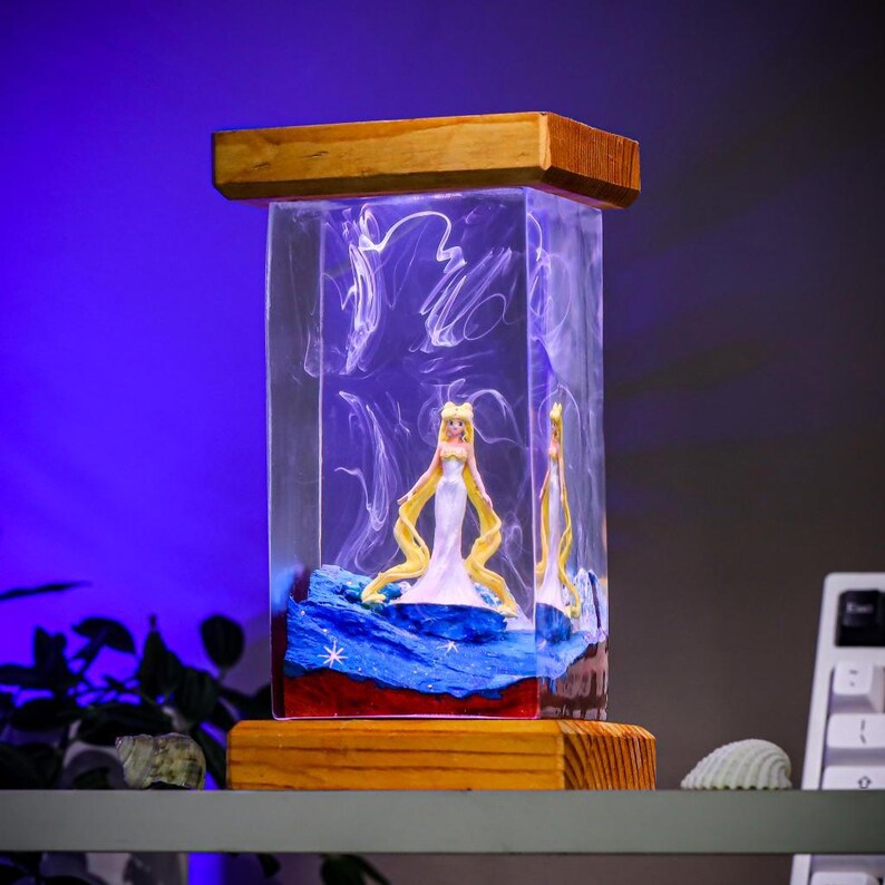 Neo-queen Serenity Sailor Moon Lamp, LED Anime Night Light, Living Room ...