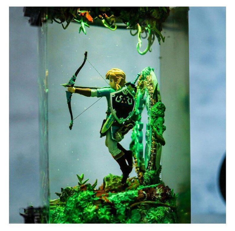 Master Sword and Shield Lamp, Li.nk Zel.da Resin Lamp, Link Ze.ld.a ...