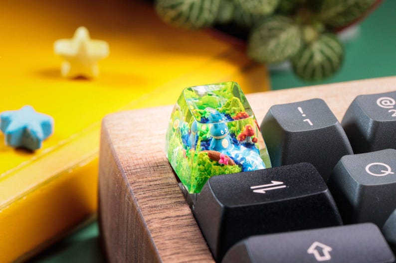 Munchlax Pokemon Artisan Keycap, Custom Resin Keycap for Mechanical ...
