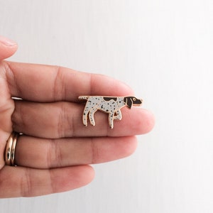 German Shorthaired Pointer GSP Dog Enamel Pin - Etsy