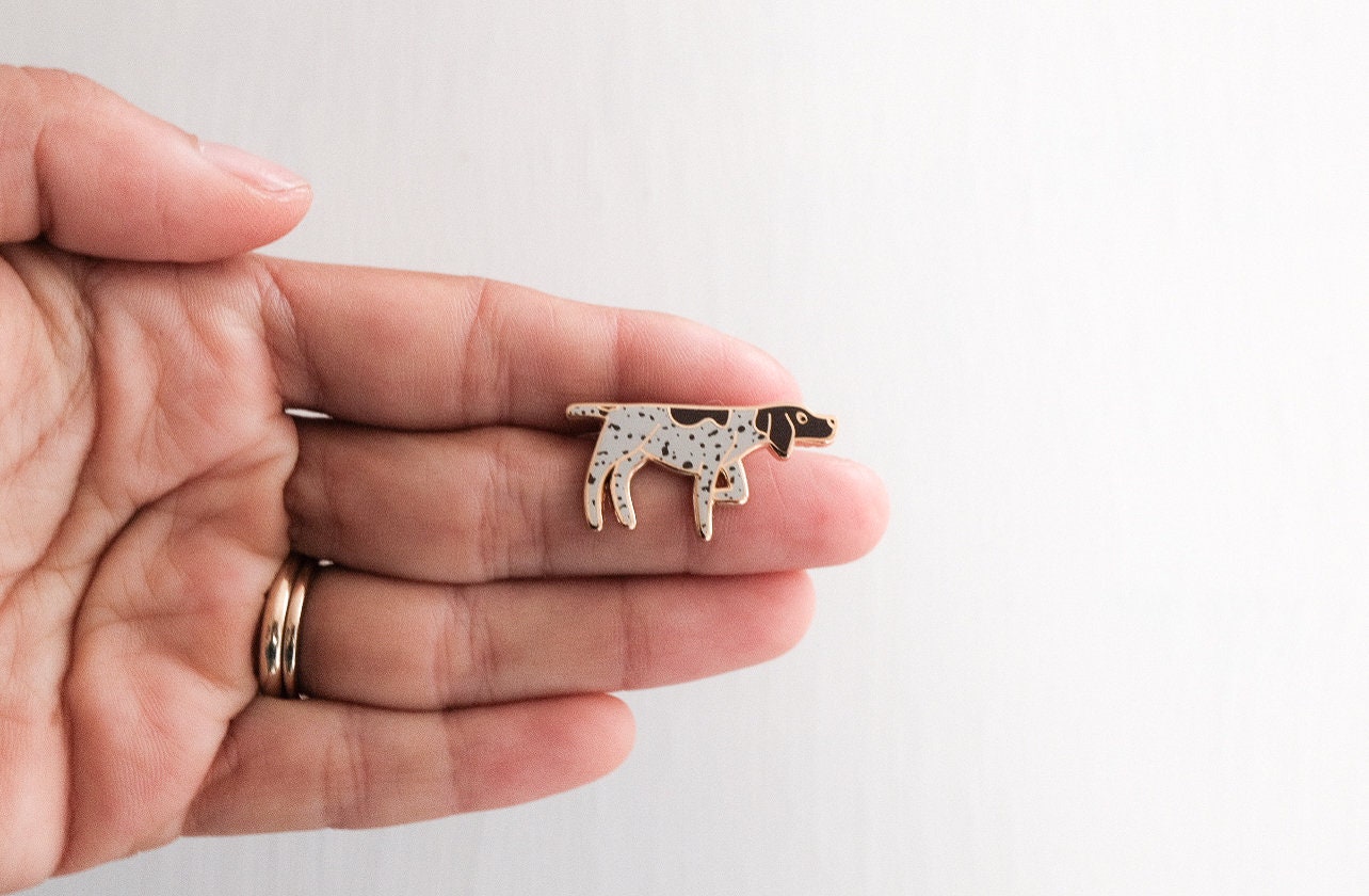 German Shorthaired Pointer GSP Dog Enamel Pin - Etsy