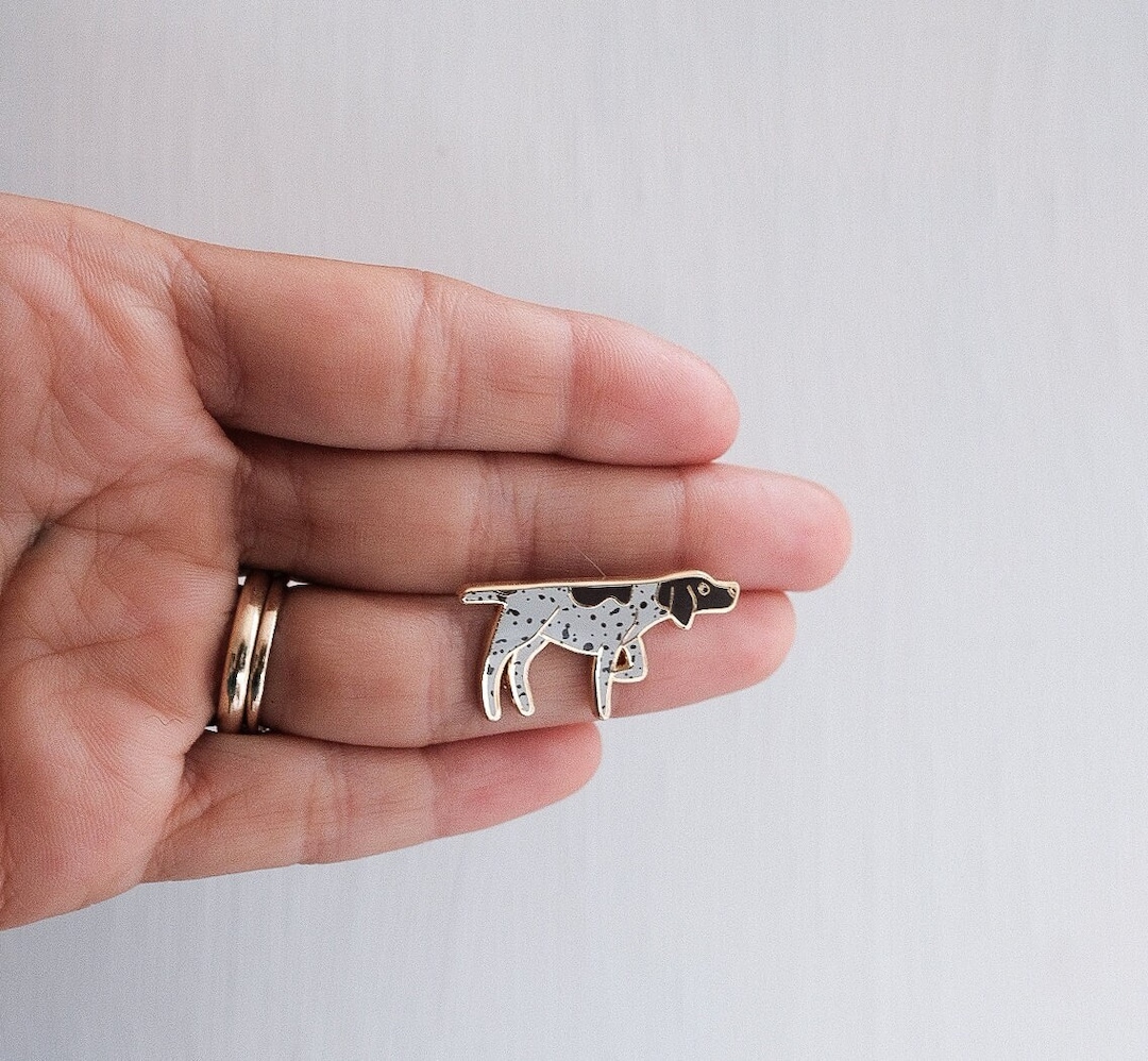 German Shorthaired Pointer GSP Dog Enamel Pin - Etsy