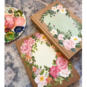 Custom Painted Journals, Hand Painted Journal, Hand Painted Notebook ...