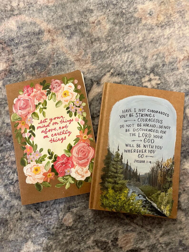 Custom Painted Journals, Hand Painted Journal, Hand Painted Notebook ...