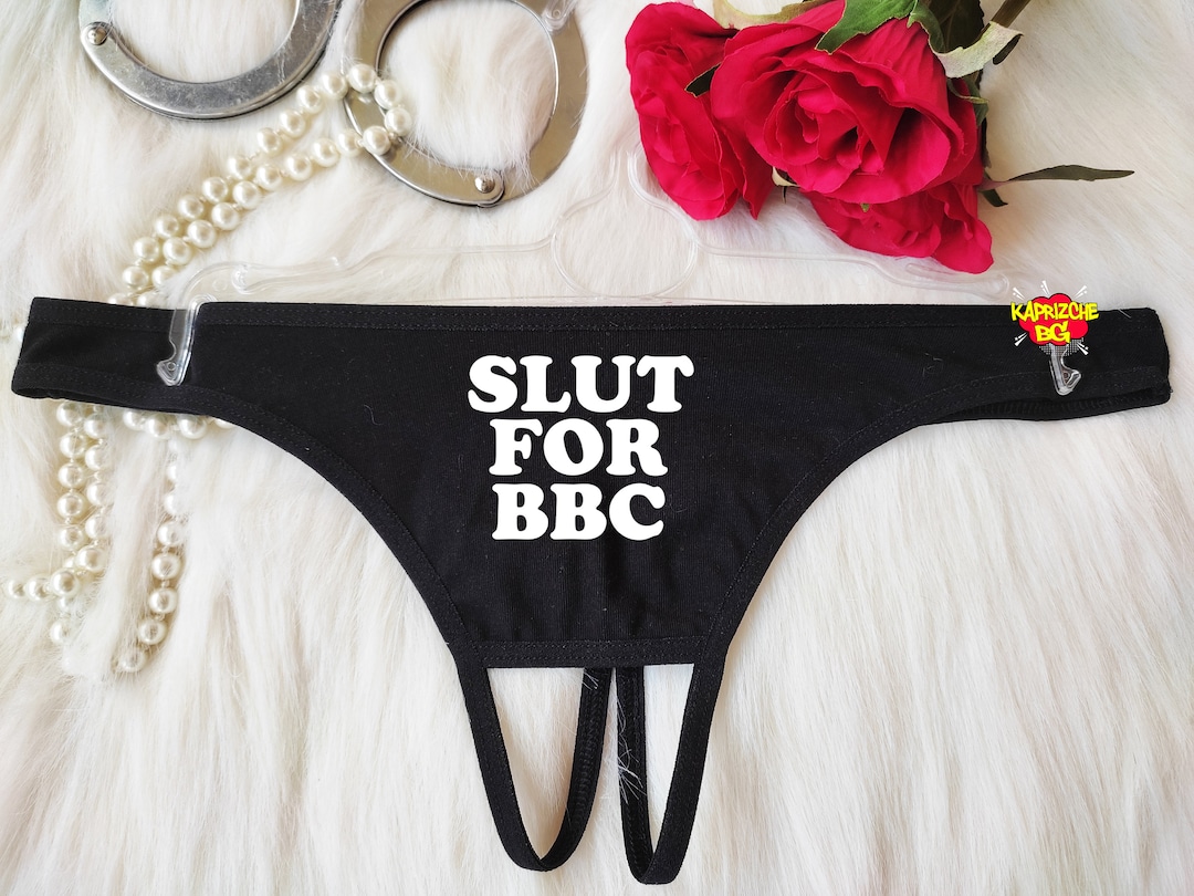 Slut For Bbc Qos Panties Queen Of Spades Bbc Panty Thong Panties