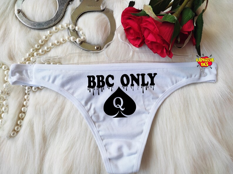 Queen Of Spades Pantiesqos Thong Bbc Pantiesnaughty Panty Etsy Uk