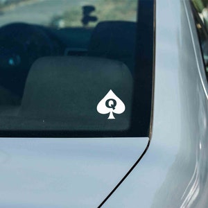QOS Decal , Queen of Spades Vinyl Sticker Decal , Qos Car Decal , Queen ...