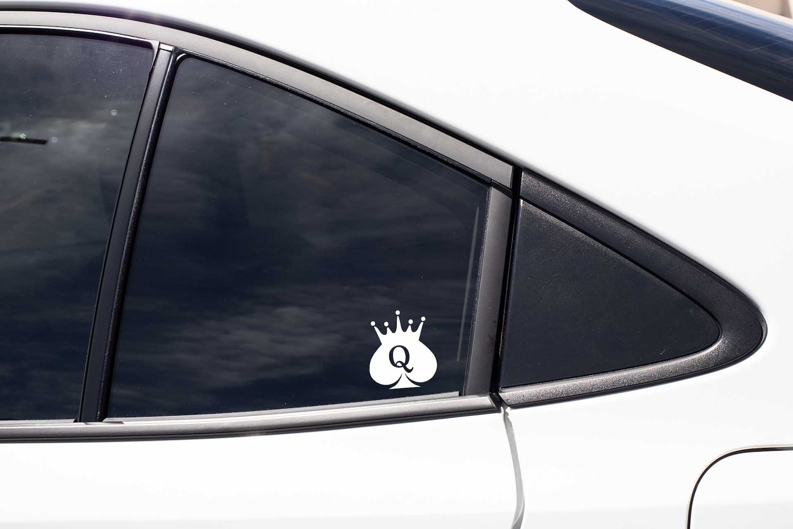 Queen of Spades Vinyl Sticker Decal Qos Car Decal Queen of - Etsy