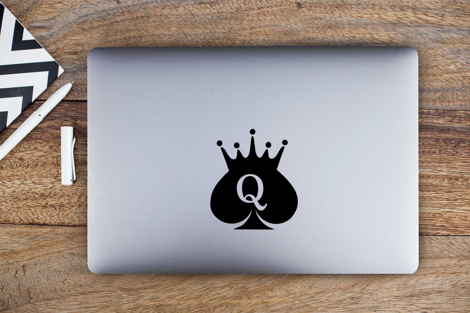 Queen of Spades Vinyl Sticker Decal Qos Car Decal Queen of - Etsy